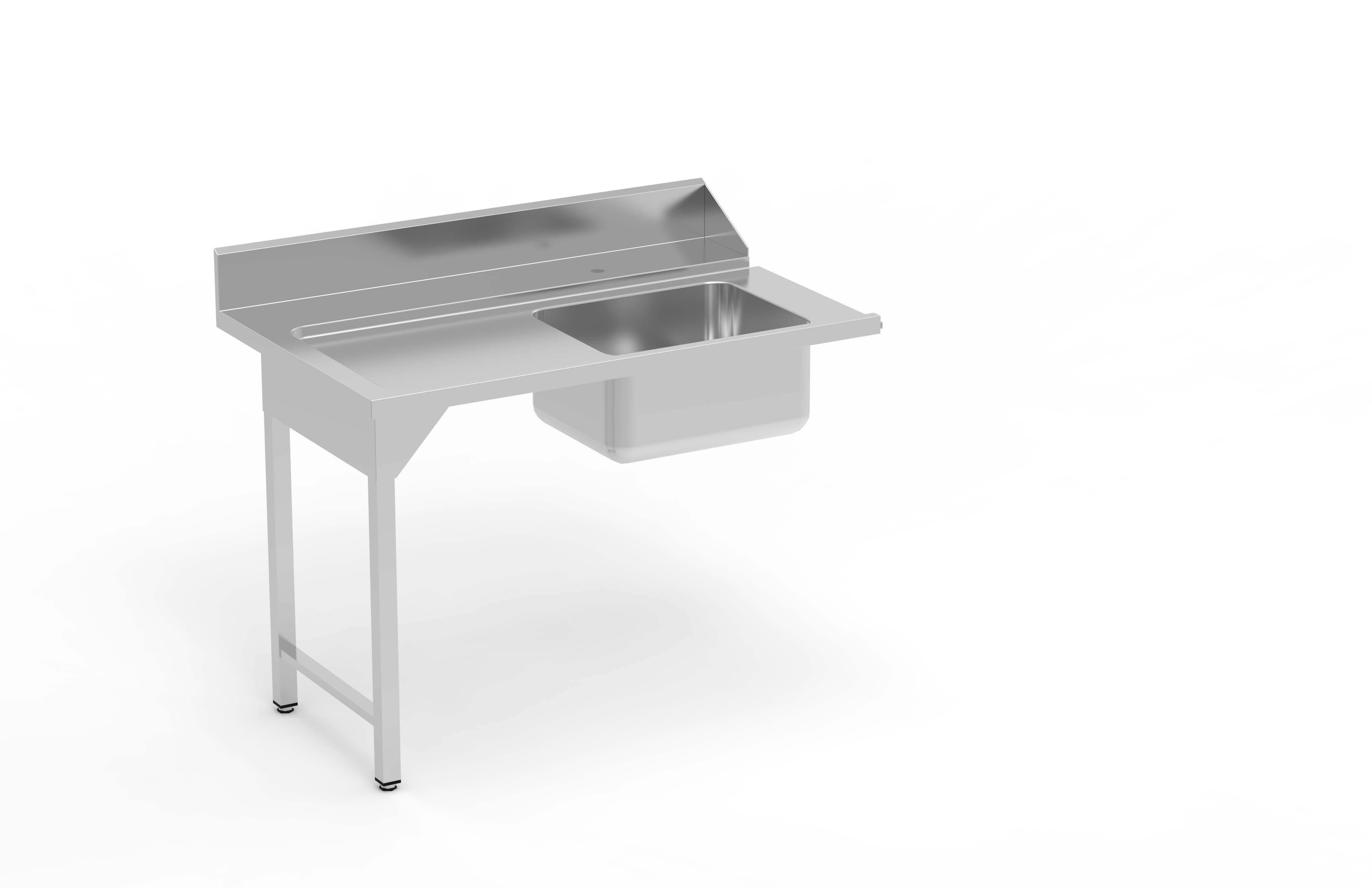 ERATOS Table De Prelavage Avec Bac 500X400X250 Aisi-304 18/10 - 1200X750X850 - Sans Etagere ...