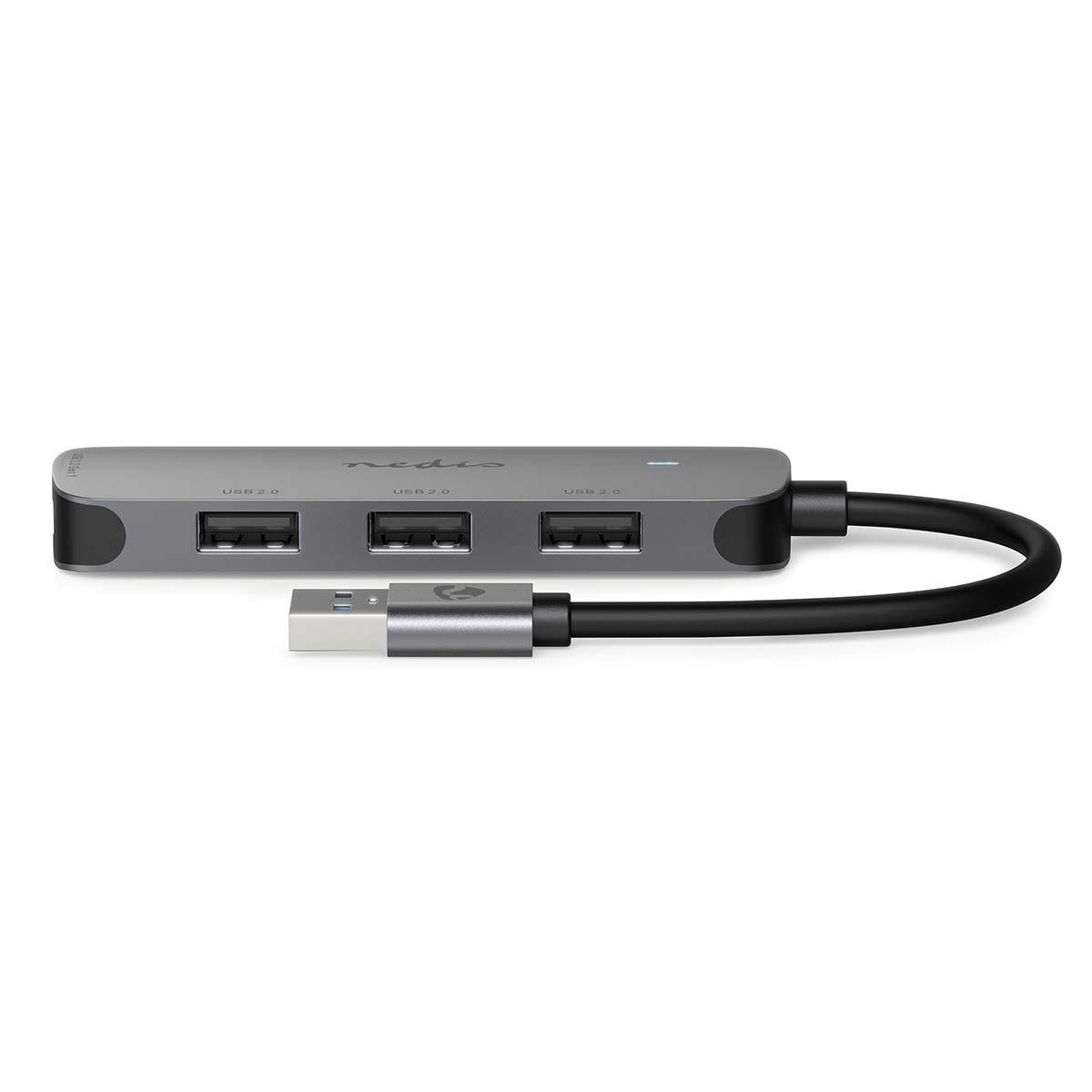 Nedis USB-Hub - USB-A Male - 4x USB A Female - 4-Poorts poort(en) - USB ...