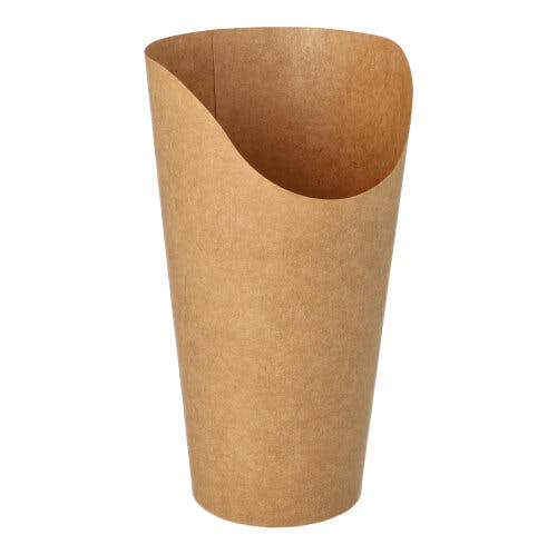 500 Wrap Cups, Pappe 590 ml 15,9 cm x 6 cm x 8 cm braun | METRO
