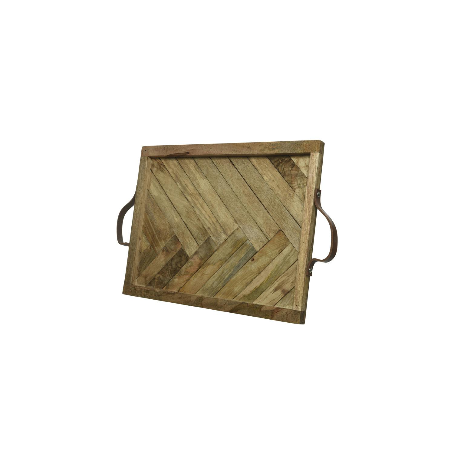 Tablett Holz natur Kerzentablett Serviertablett rechteckig Mangoholz ...