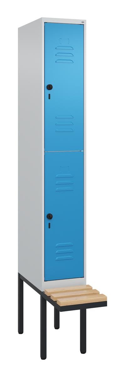 C+P Doppelstock-Spind Classic PLUS, Bank, 1 Abteil, 2120x300x815mm ...