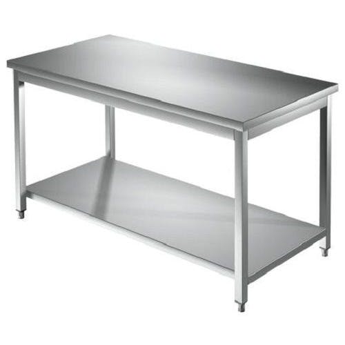 Tavolo 110x70x85 acciaio inox 304 su gambe ripiano cucina ristorante ...