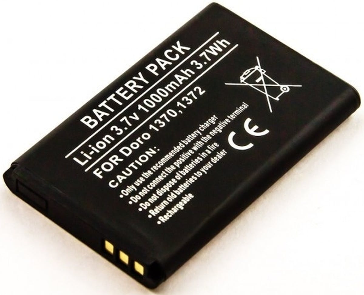 Akku für Doro 1372 Li-Ion 3,7 Volt 1000 mAh schwarz | METRO