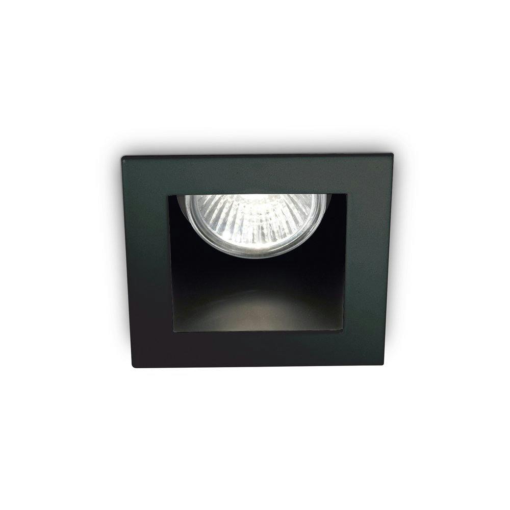 Faretto Da Incasso Moderno Funky Metallo Nero 1 Luce Gu10 | METRO