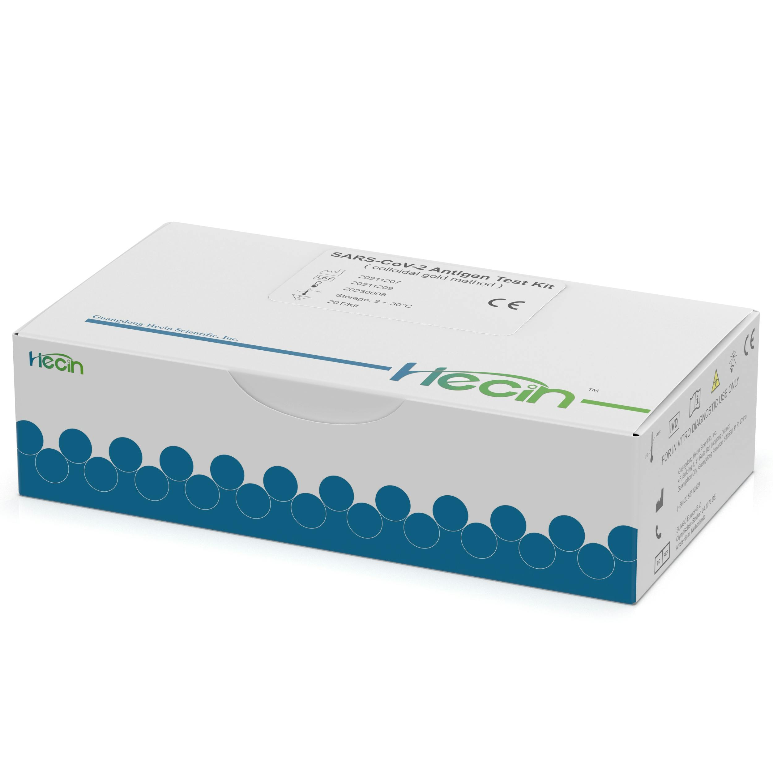 800x Hecin Corona Schnelltest COVID-19 Antigen Nasaltest Profitest CE ...