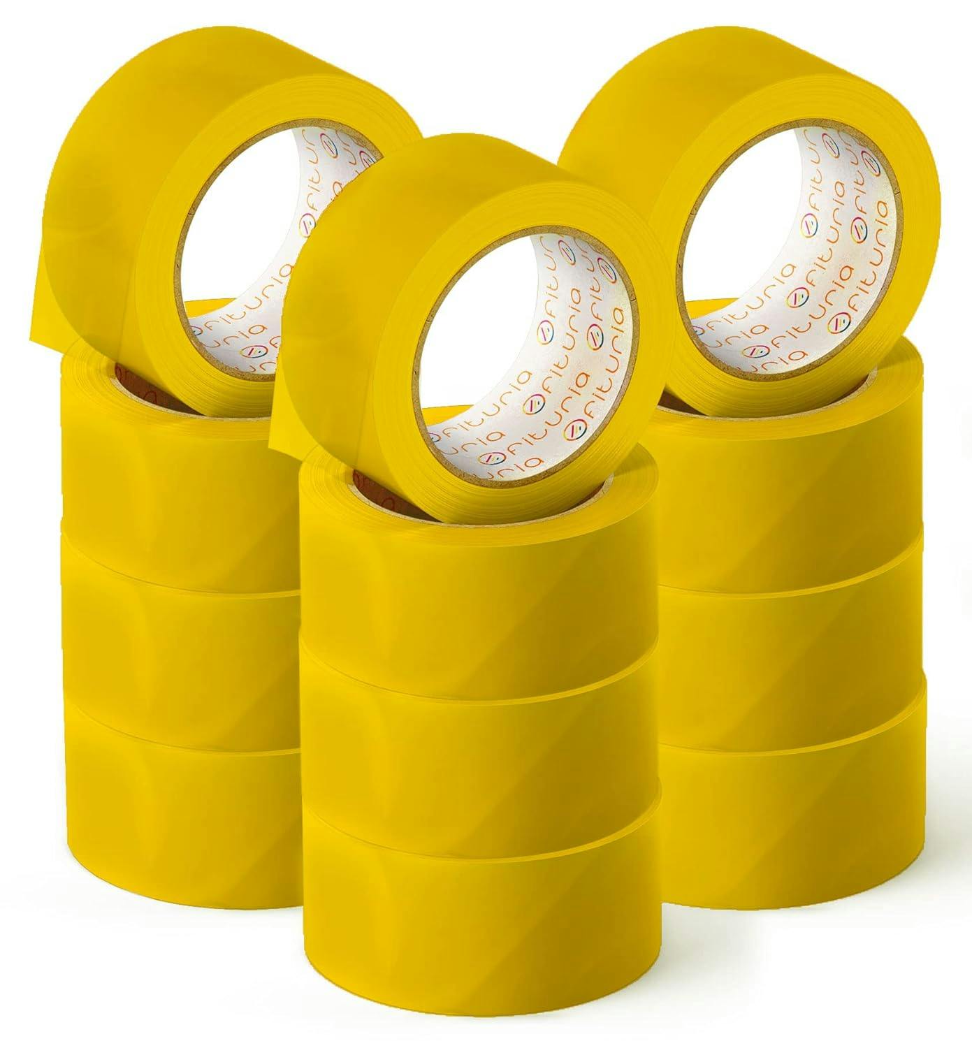 OFITURIA Cinta Adhesiva, color Amarillo, Cinta para Embalaje y ...