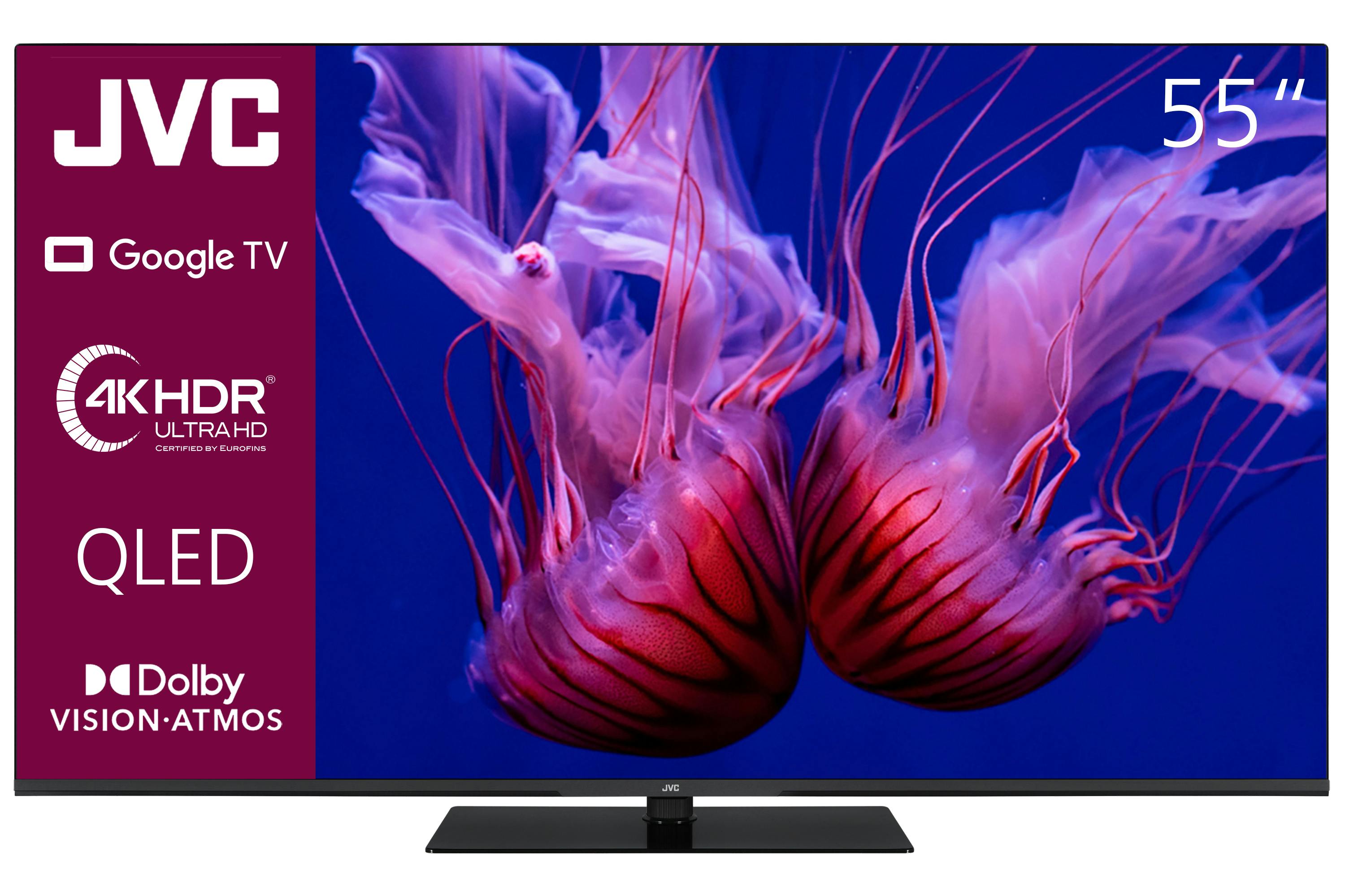 JVC LT-55VGQ8255 Google TV 55 Zoll QLED Fernseher (4K UHD Smart TV, HDR ...