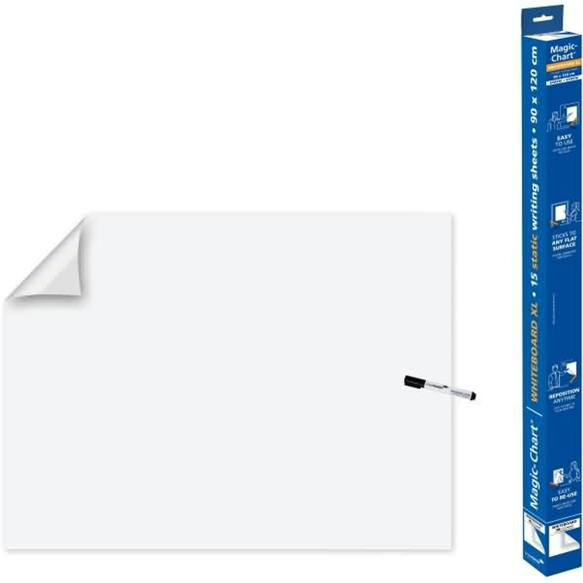 Magic-Chart Whiteboard Folie 90x120cm 25 Blatt Packung mit 4 Stück | METRO