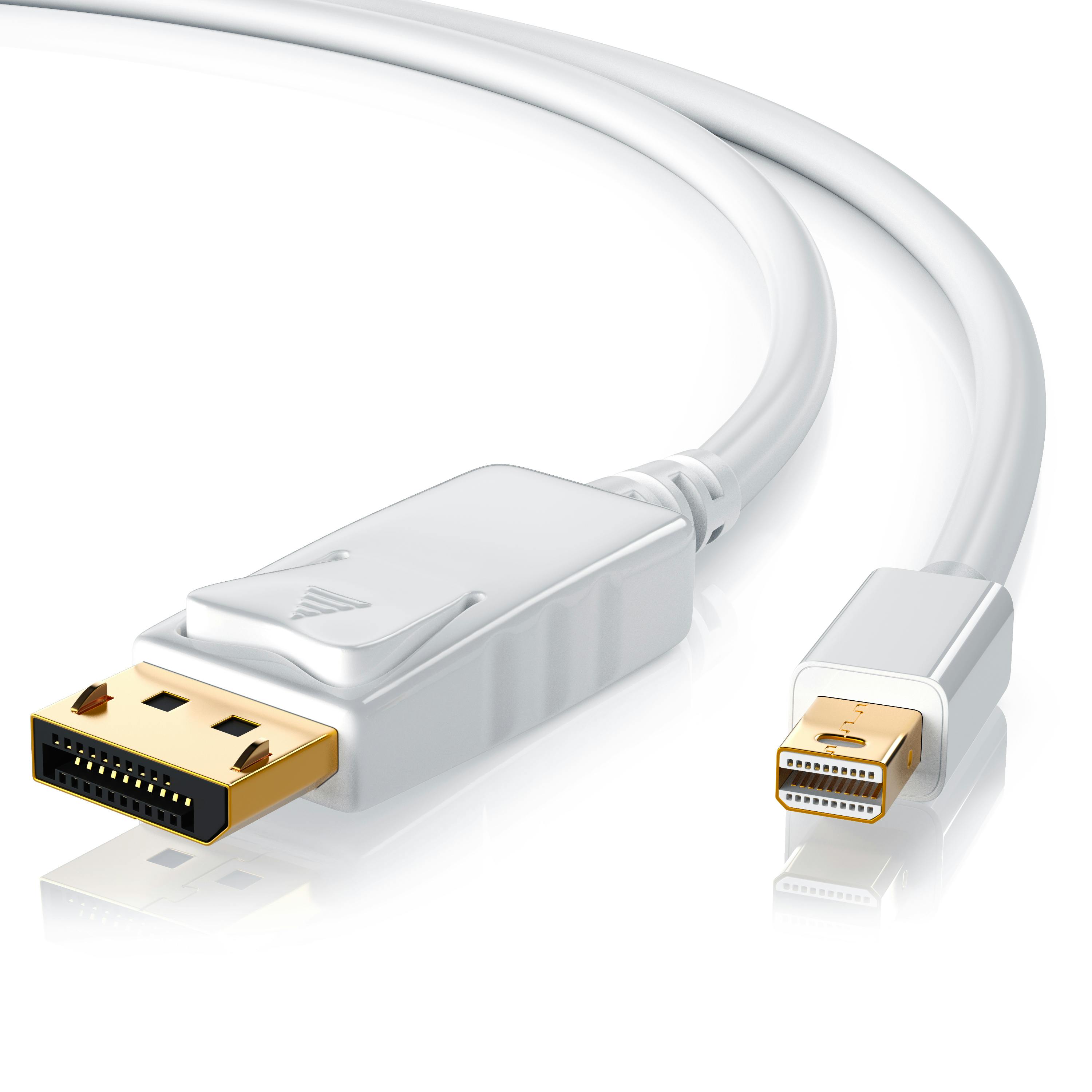 CSL Mini DisplayPort zu DisplayPort Audio- & Video-Kabel, FullHD MiniDP ...