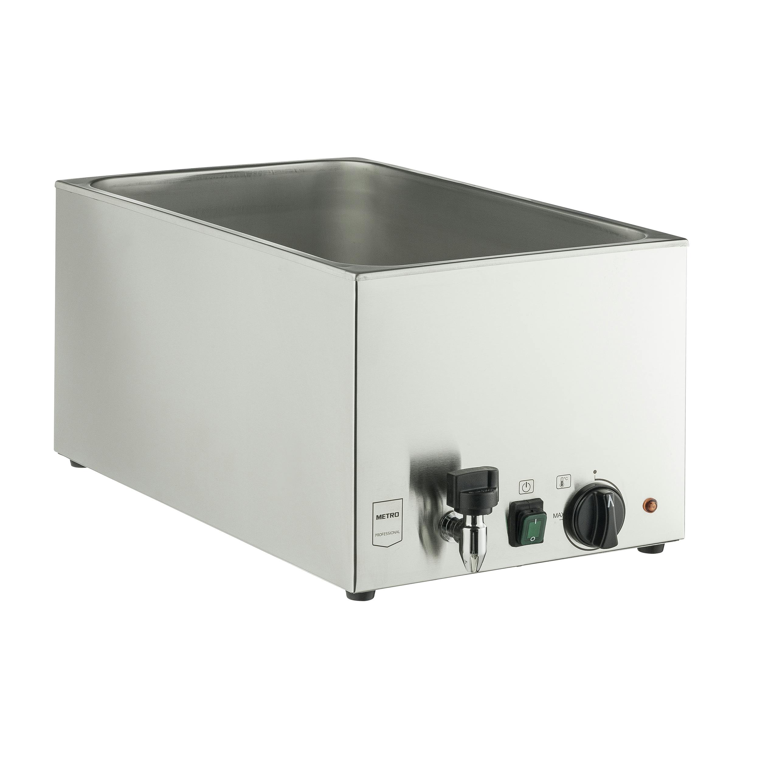 METRO Professional Bain Marie électrique GBM1200, 34 x 61 x 28.3, acier ...