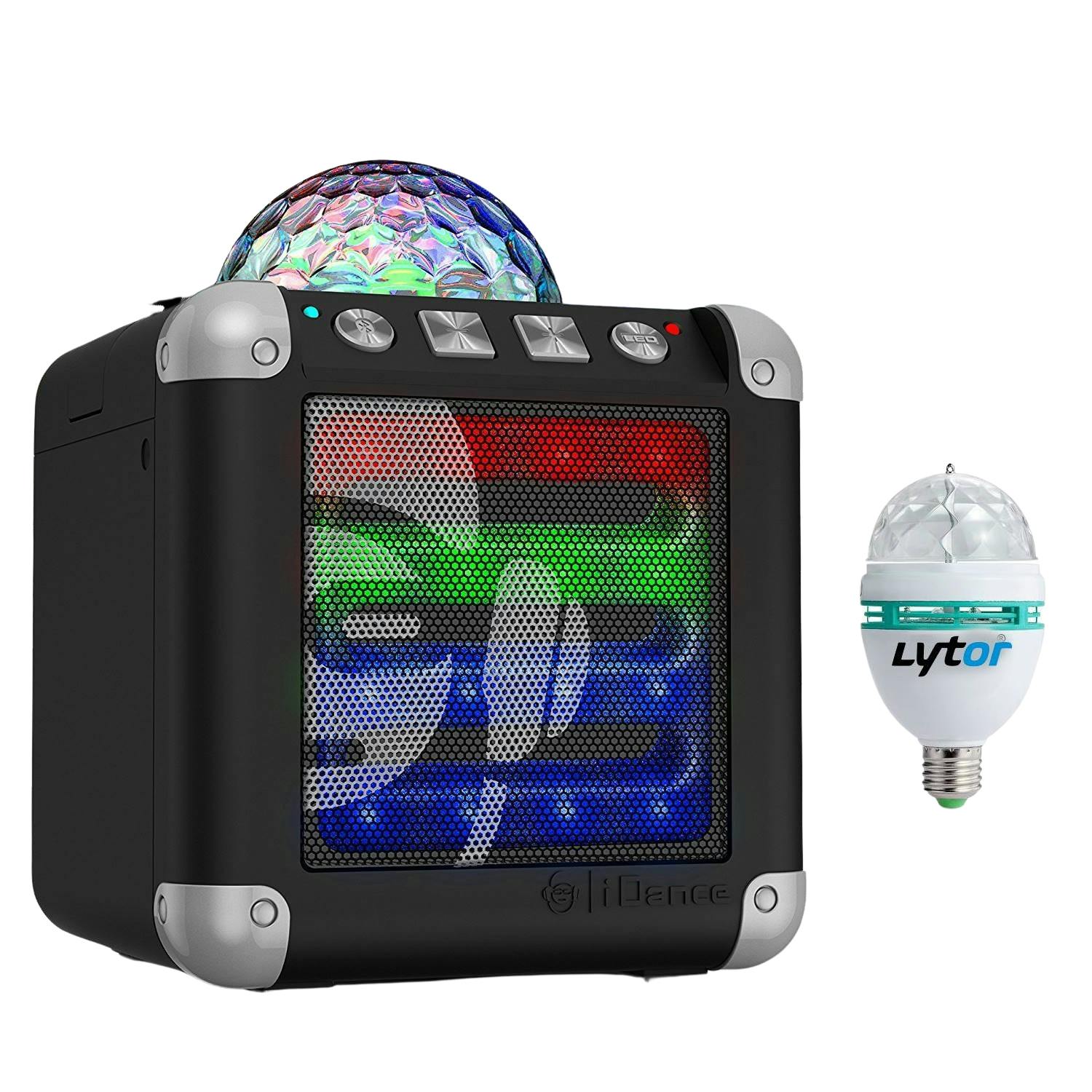 Mini Enceinte sur Batterie Bluetooth iDance CUBE MINI 3 à LEDs RGB USB ...
