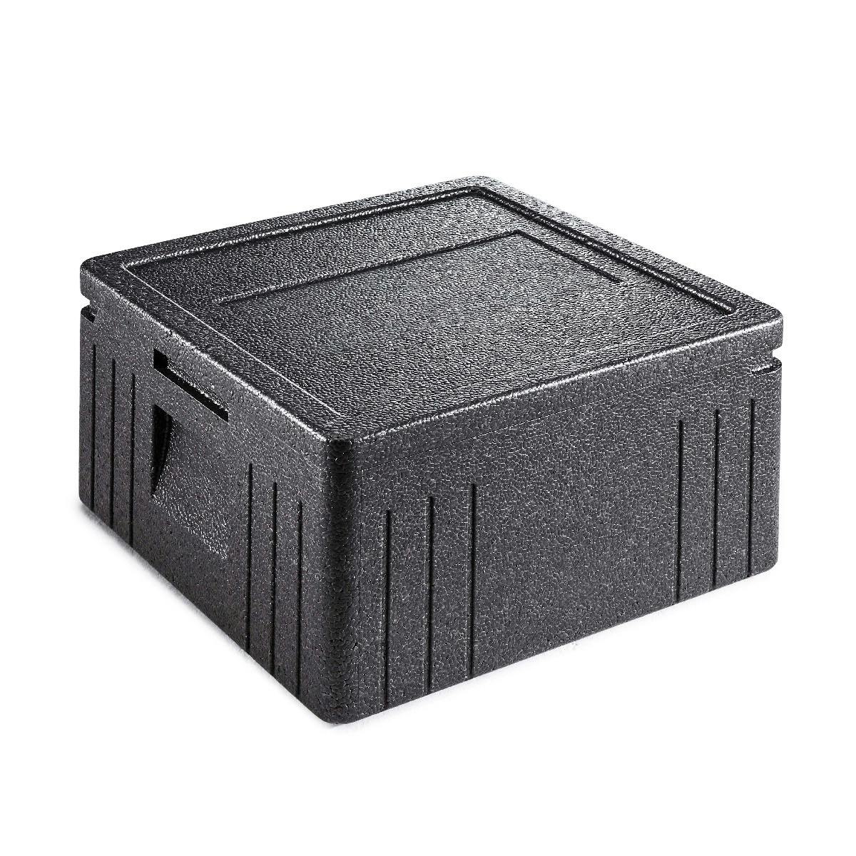 thermohauser EPP-Thermobox, Pizza Eco Line schwarz, mit Deckel, 21,5 L ...