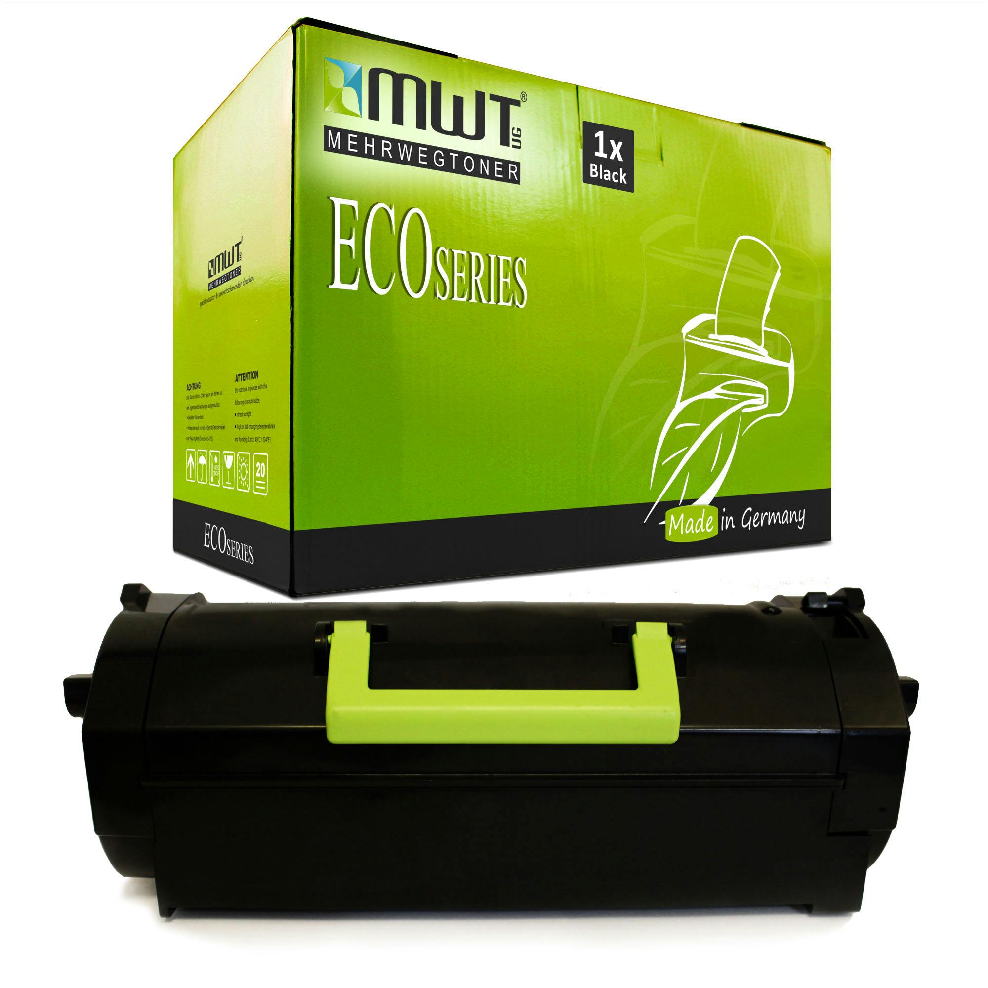 1 Mehrwegtoner kompatible Lasertoner ersetzt Lexmark 24B6015 Schwarz ...