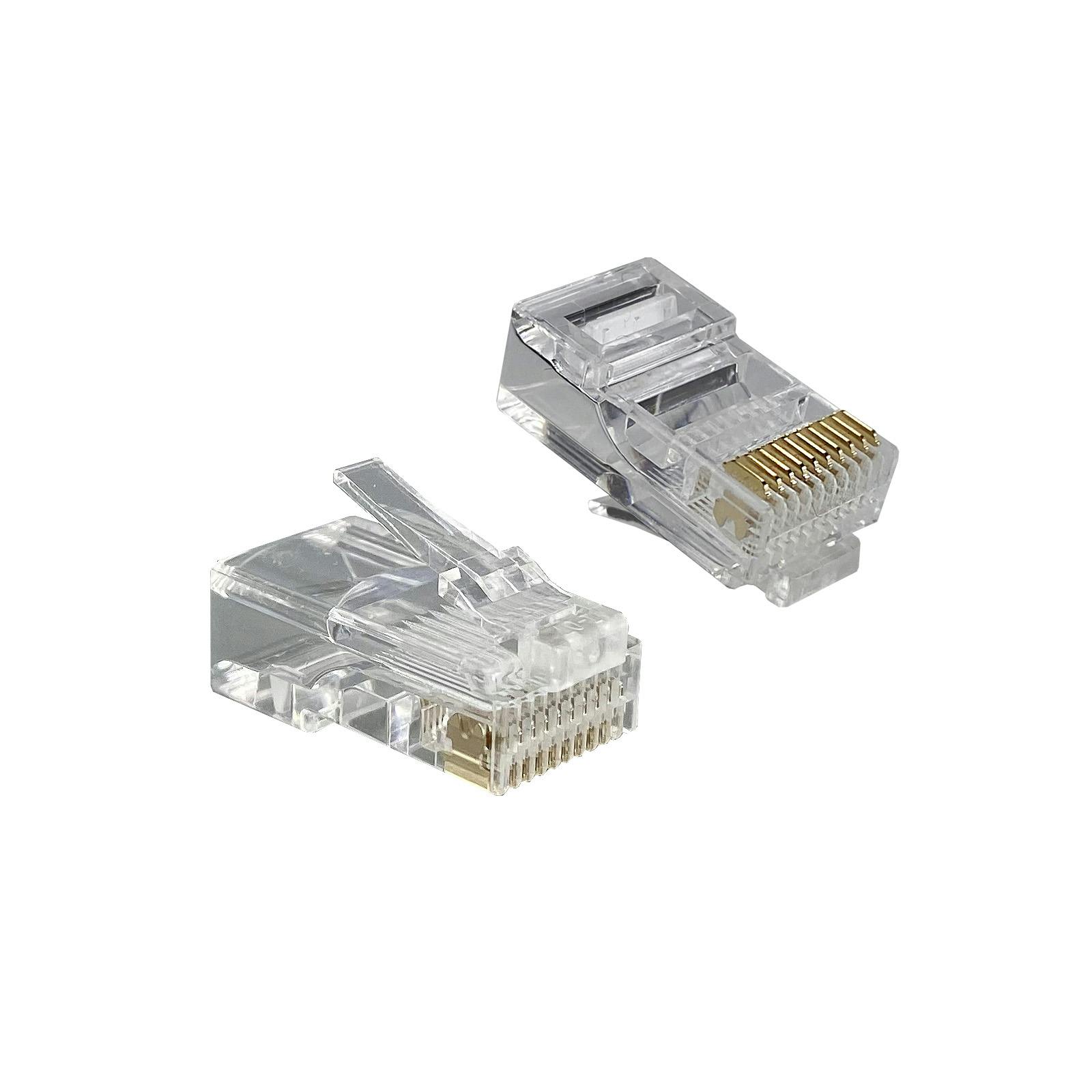 100x Modular Stecker RJ69 10P10C ungeschirmt UTP für Rundkabel | METRO