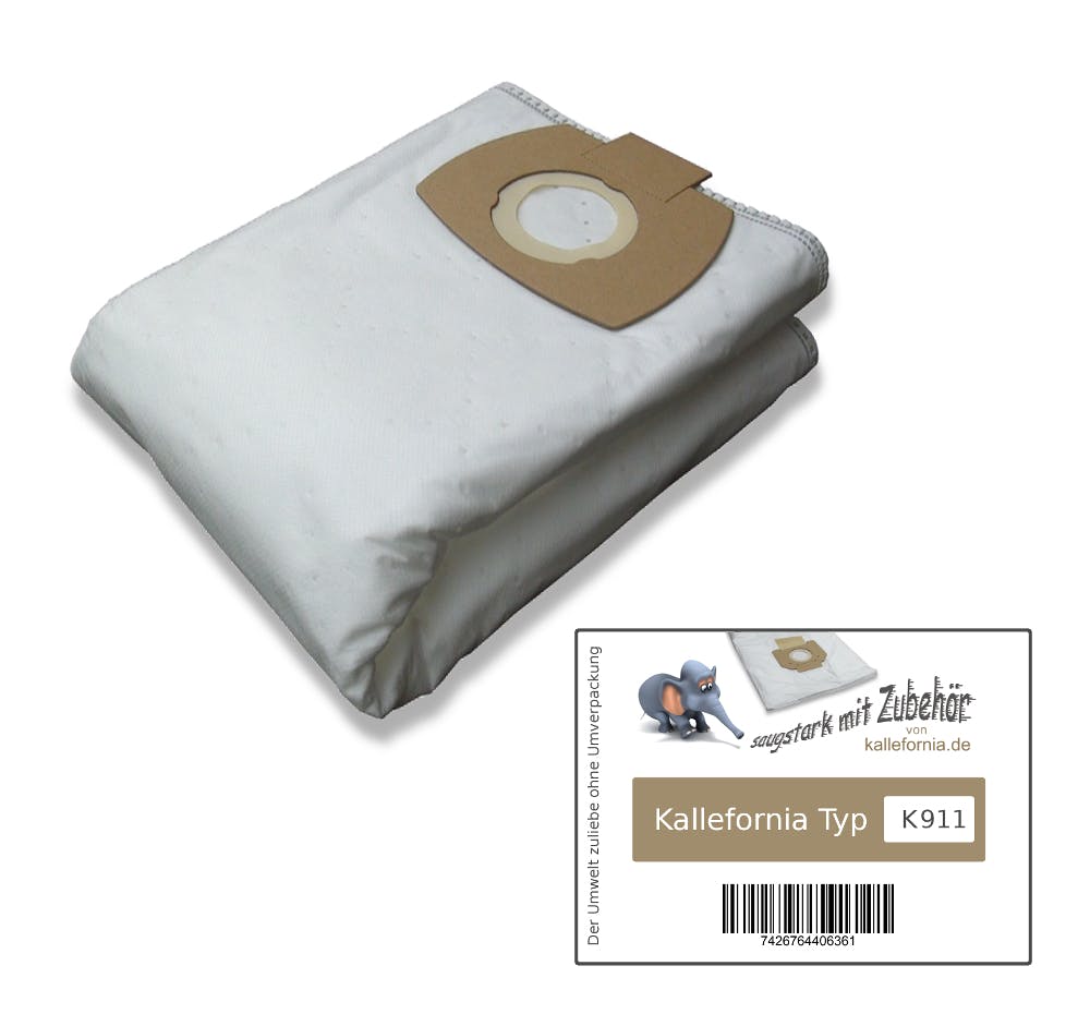 5 Filtersäcke für Nilfisk ATTIX 40-01 PC INOX Staubsaugerbeutel ...