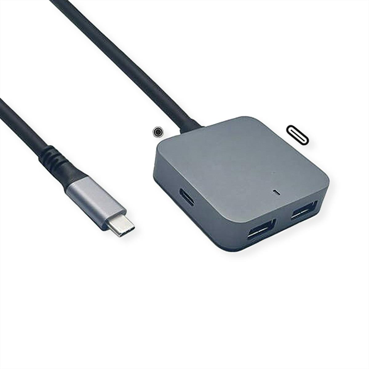 VALUE USB 3.2 Gen 2 Hub, 4 poorten (2x USB-A + 2x USB-C), met ...