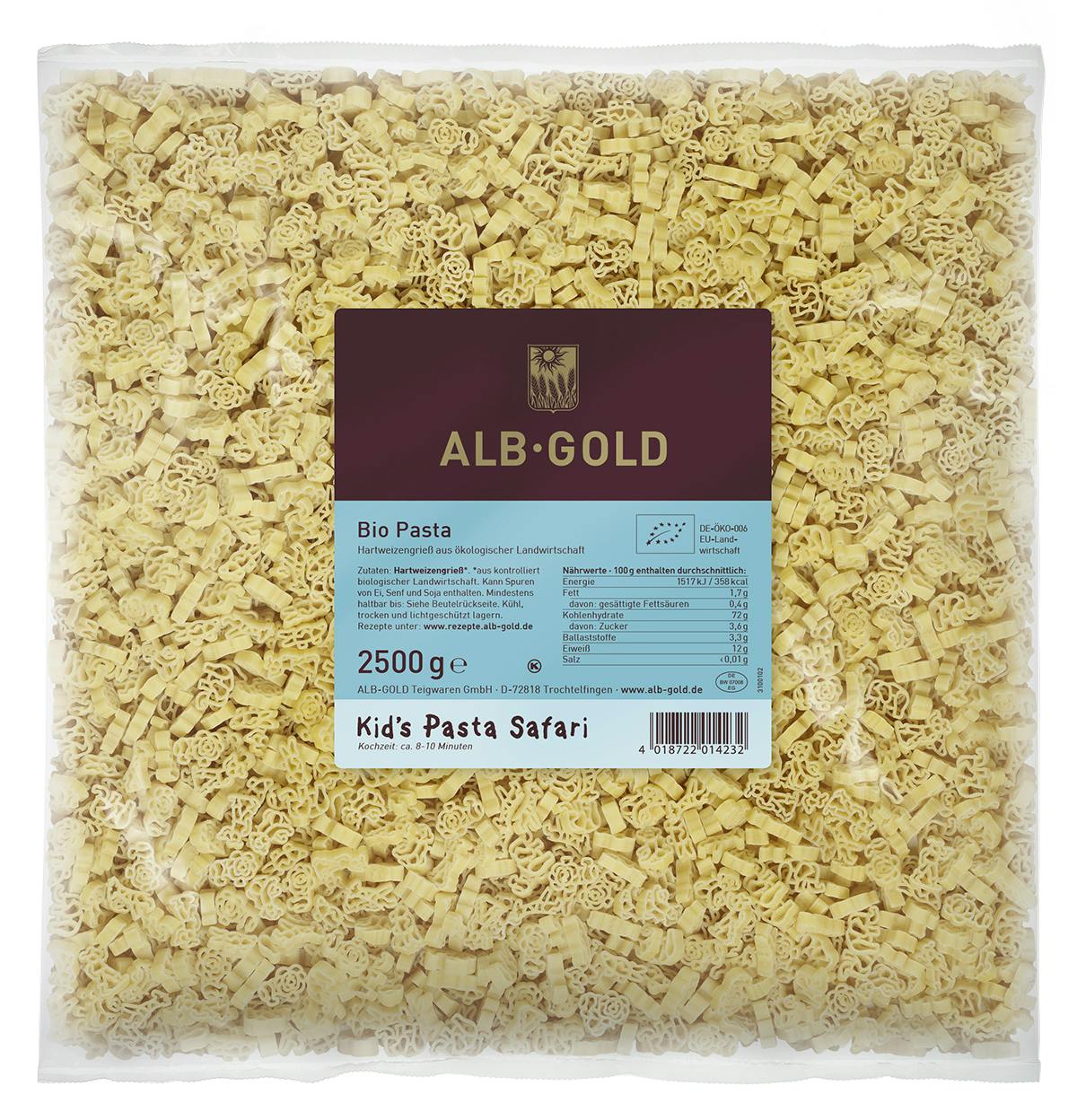 ALB-GOLD Bio Kid's Pasta Safari 10kg (4 Beutel á 2,5kg) | METRO
