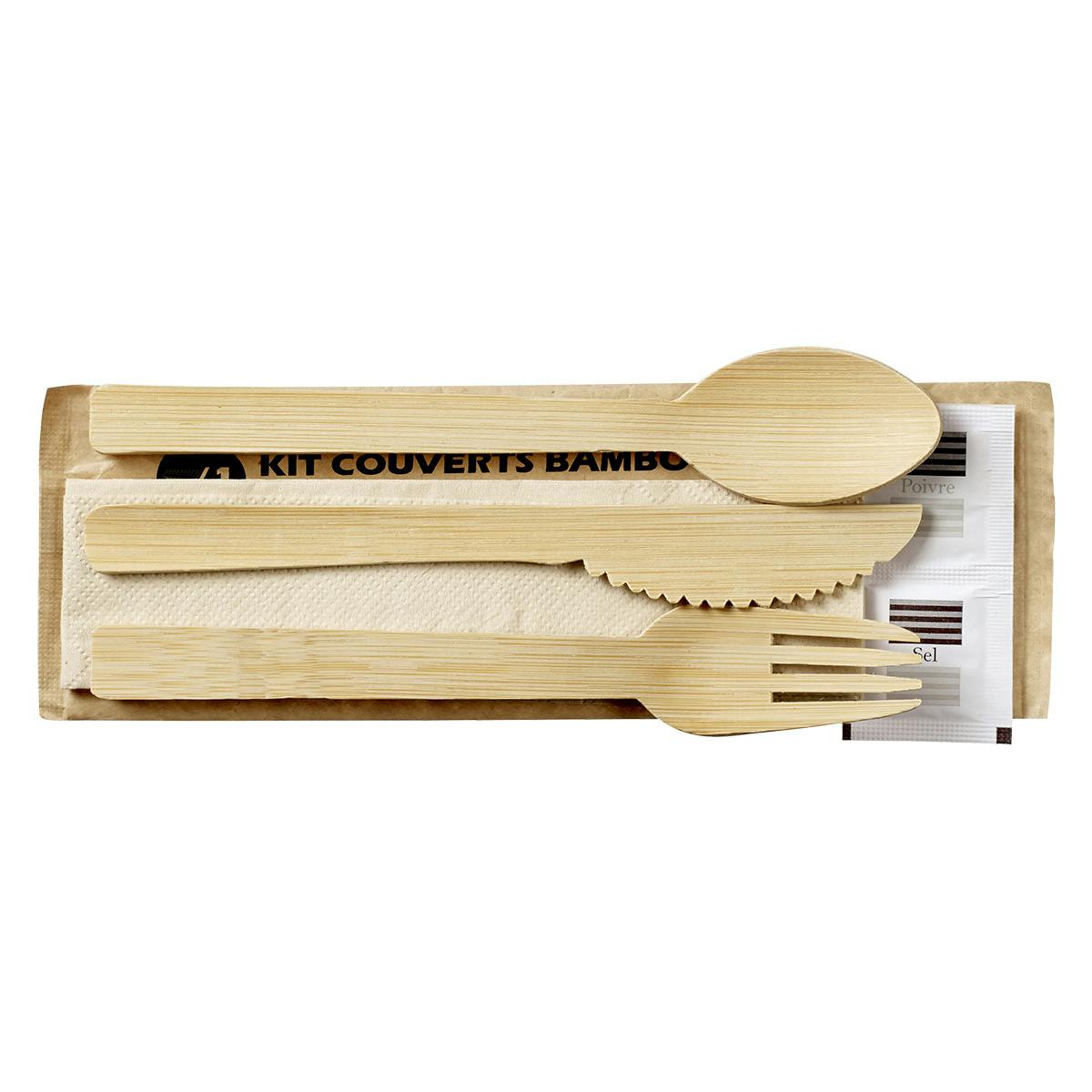 SOLIA Kit couverts 6/1 bambou - CB14853 - par 500 pièces | METRO