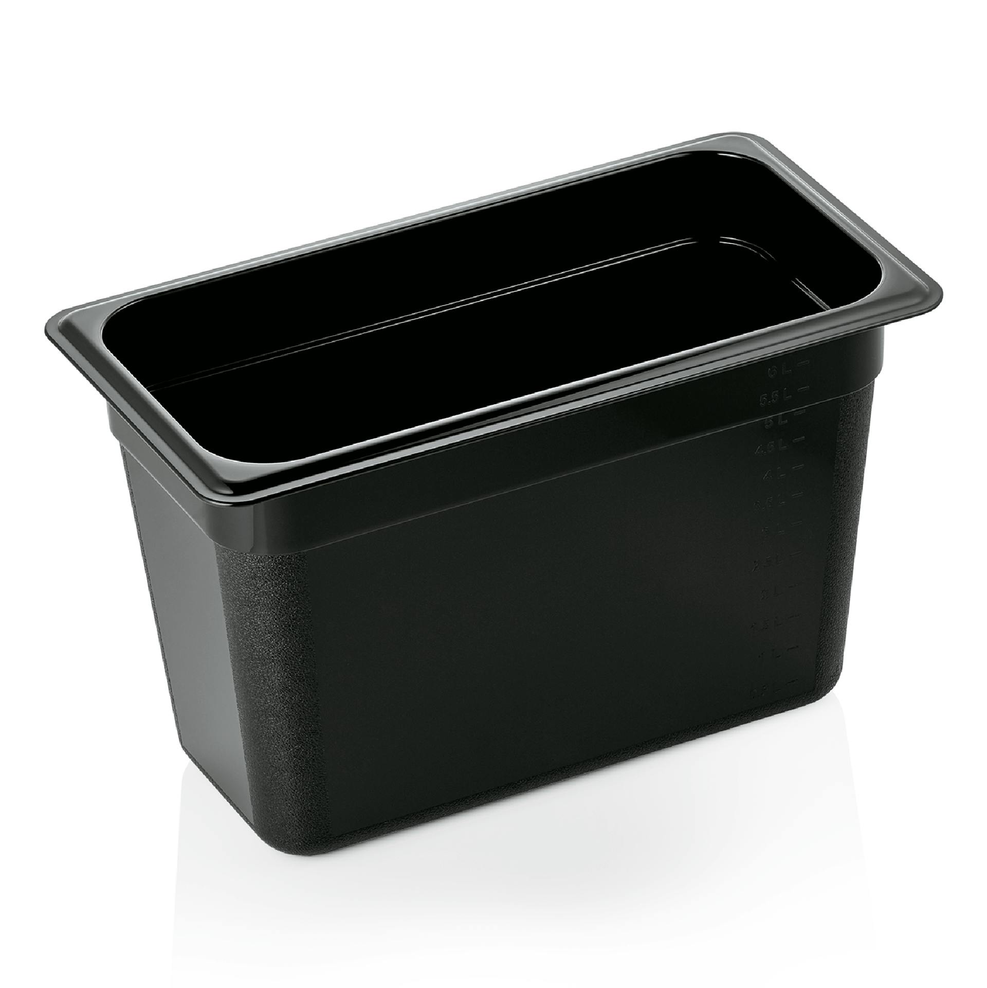 WAS Germany - GN 95 1/3-200 mm, zwart, polycarbonaat (9513200) | Makro