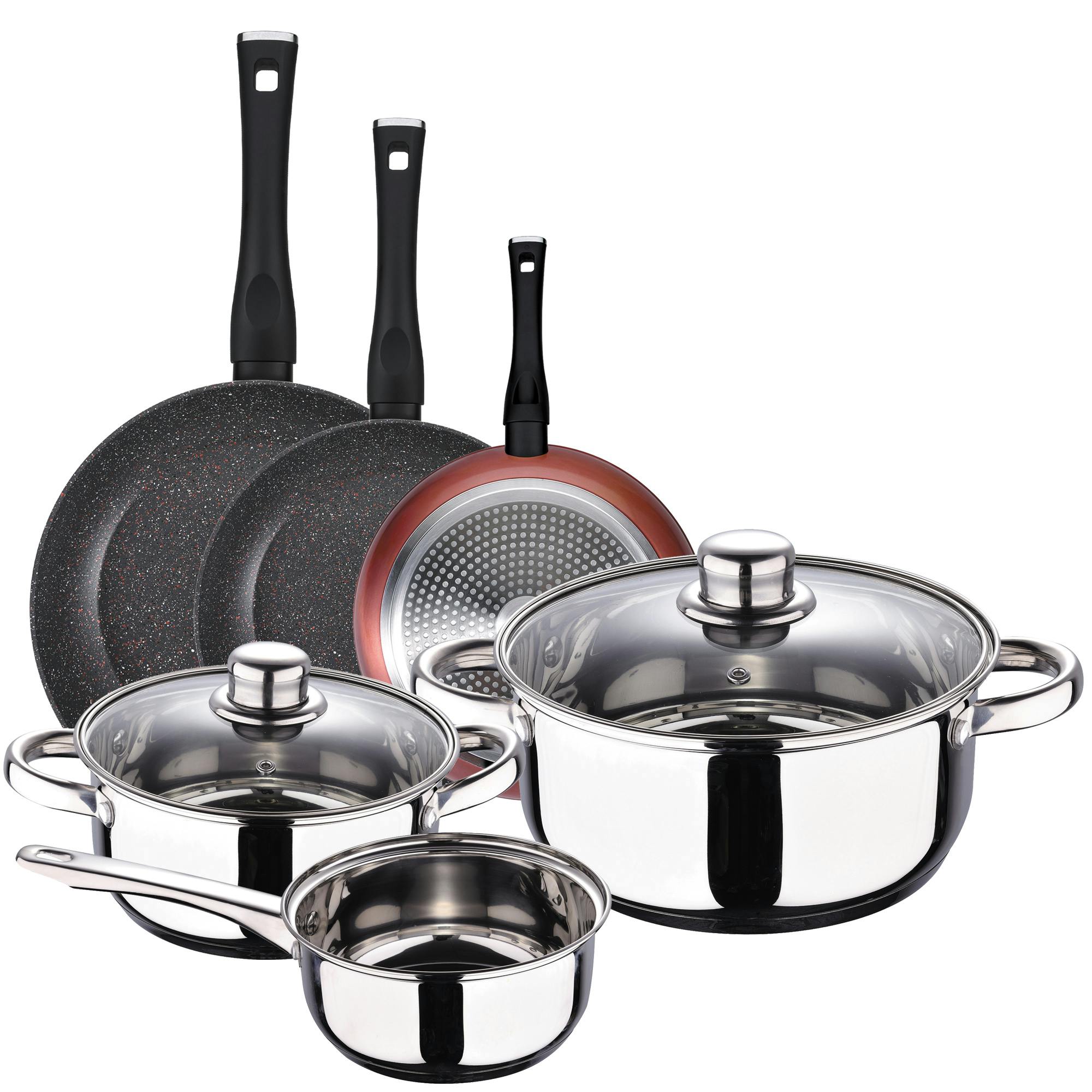 San Ignacio - Set di pentole Cassel in acciaio inos da 16/18/20 cm ...