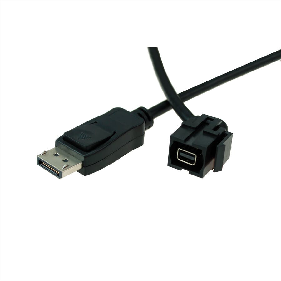 BACHMANN Keystone Mini Displayport/Displayport, zwart | Makro