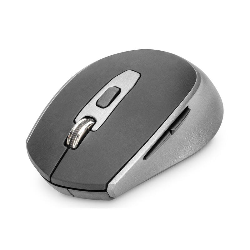 Raton Digitus Wireless Optical Mouse, 6 Botones 1600Dpi Negro/Gris | Makro