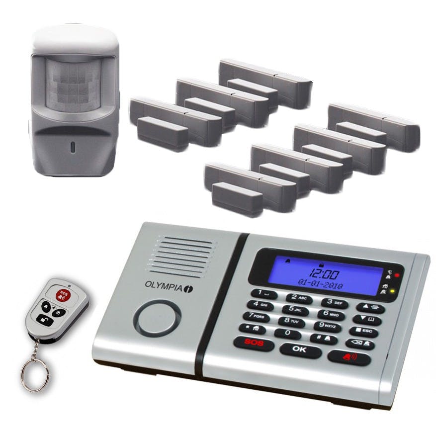 Olympia Sicherheit Plus Funk Haus Alarmanlage Set 6061 7 Tür ...
