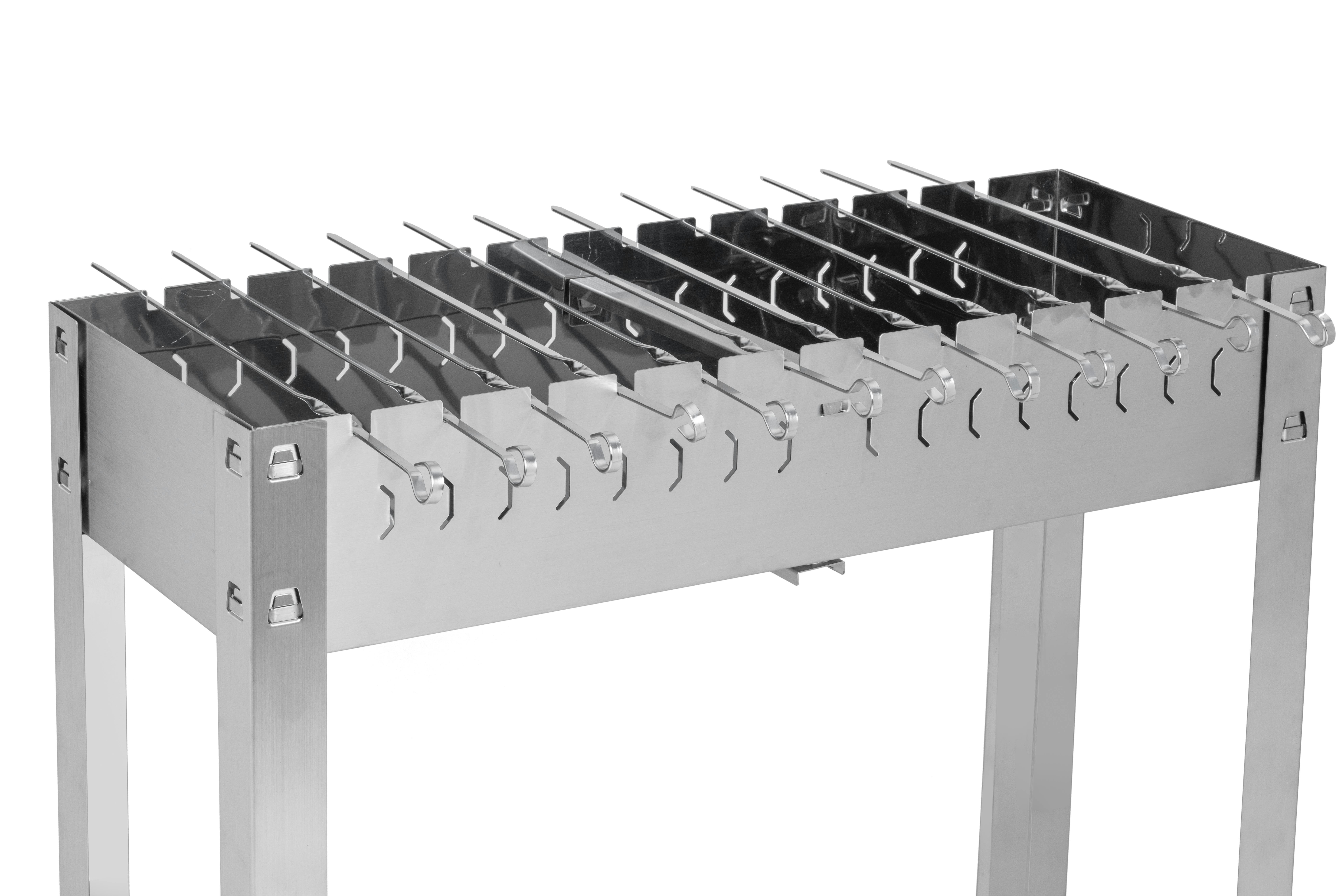 METRO Professional Holzkohlegrill Karas, Edelstahl, 81 x 31 x 80 cm ...