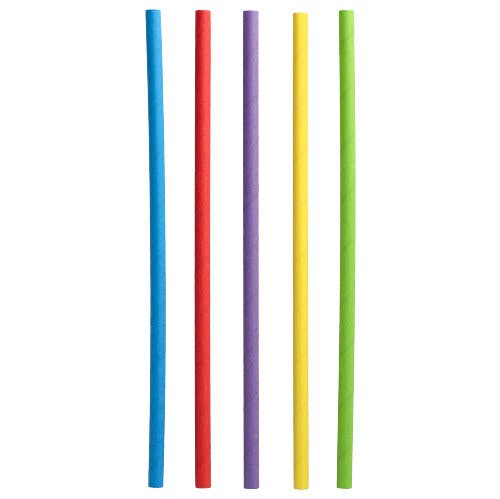 3000 Stück Shake-Halme aus Papier Ø 8 mm · 25 cm farbig sortiert | METRO