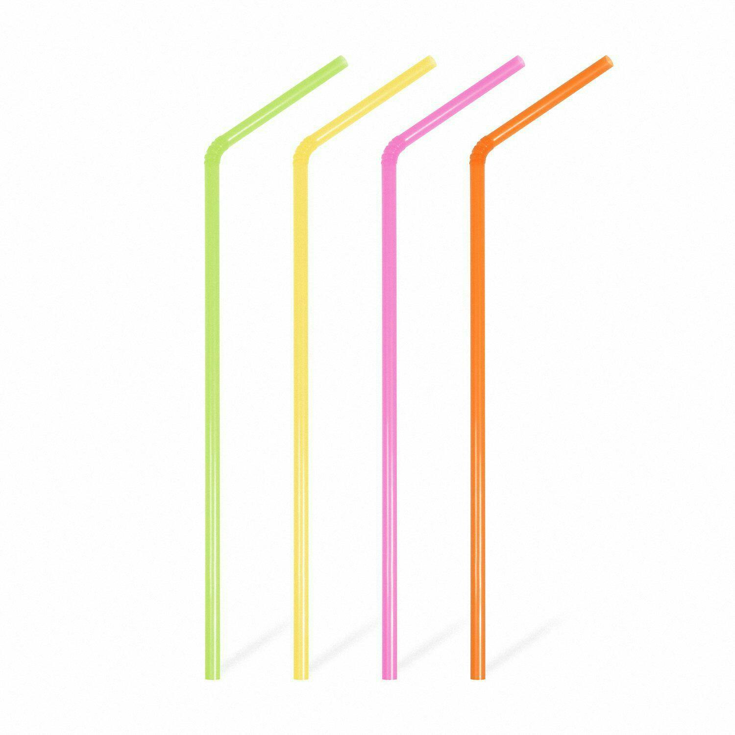 1000x Trinkhalme Flexhalme Strohalme neon (flour) 240mm O 5 mm | METRO ...