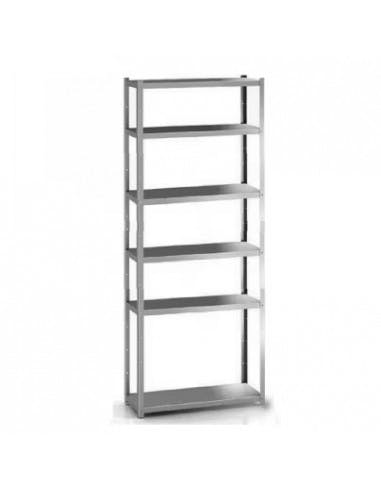 Scaffali in acciaio rinforzato da 1,5 mm, 6 altezze, 1400x400x1700 mm ...