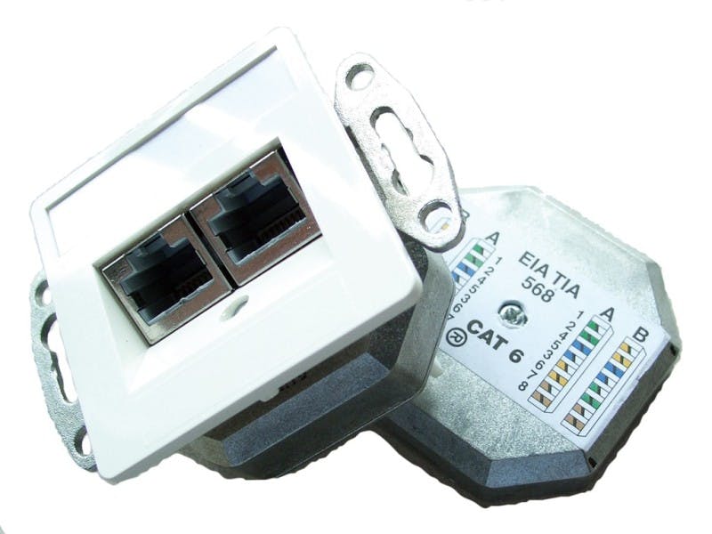 Setec L6-Dose 2-fach Cat6 2xRJ45 vk.rw 501273 | METRO Marktplatz