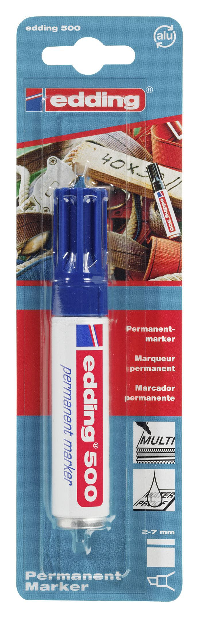 edding Permanentmarker 500 2-7 mm blau | METRO