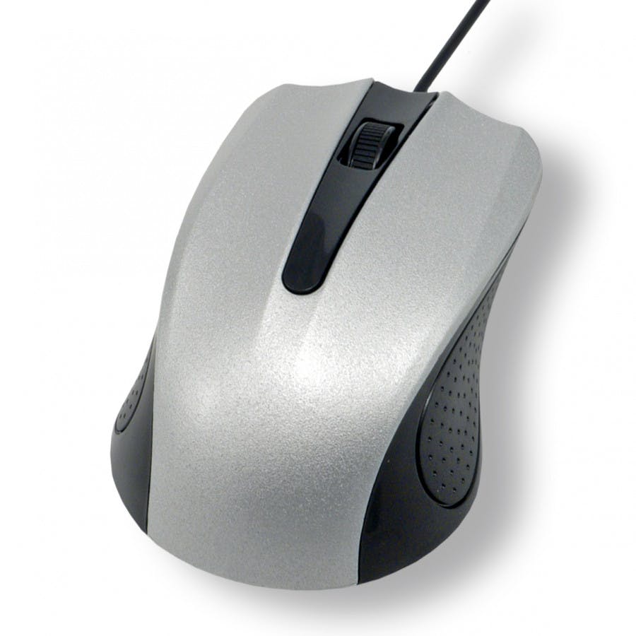 MCL - Souris USB optique 1200 DPI - Noir et Silver | METRO