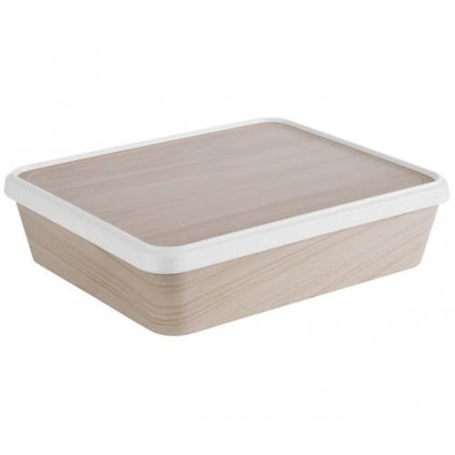 APS Serving-Box Set -L-, 30 x 25 cm, H : 8 cm, Mélamine, blanc, aspect ...