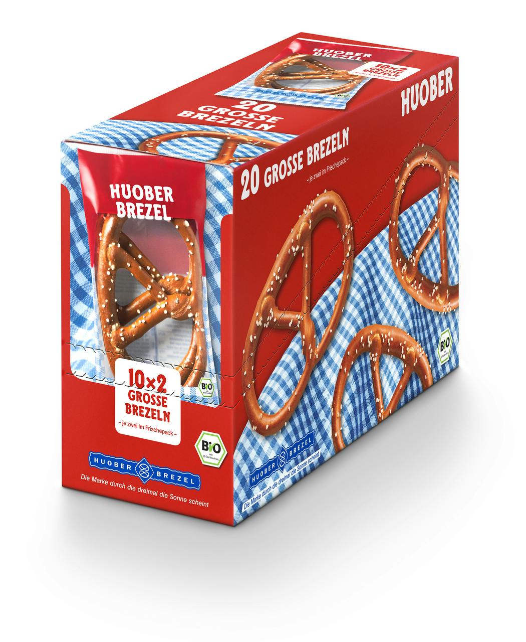 Huober Große Brezel Bio 10 x 2 Portionen (400 g) | METRO