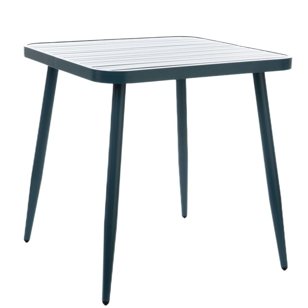 Table de jardin carrée Papillon en - Multicolore Carré Aluminium ...