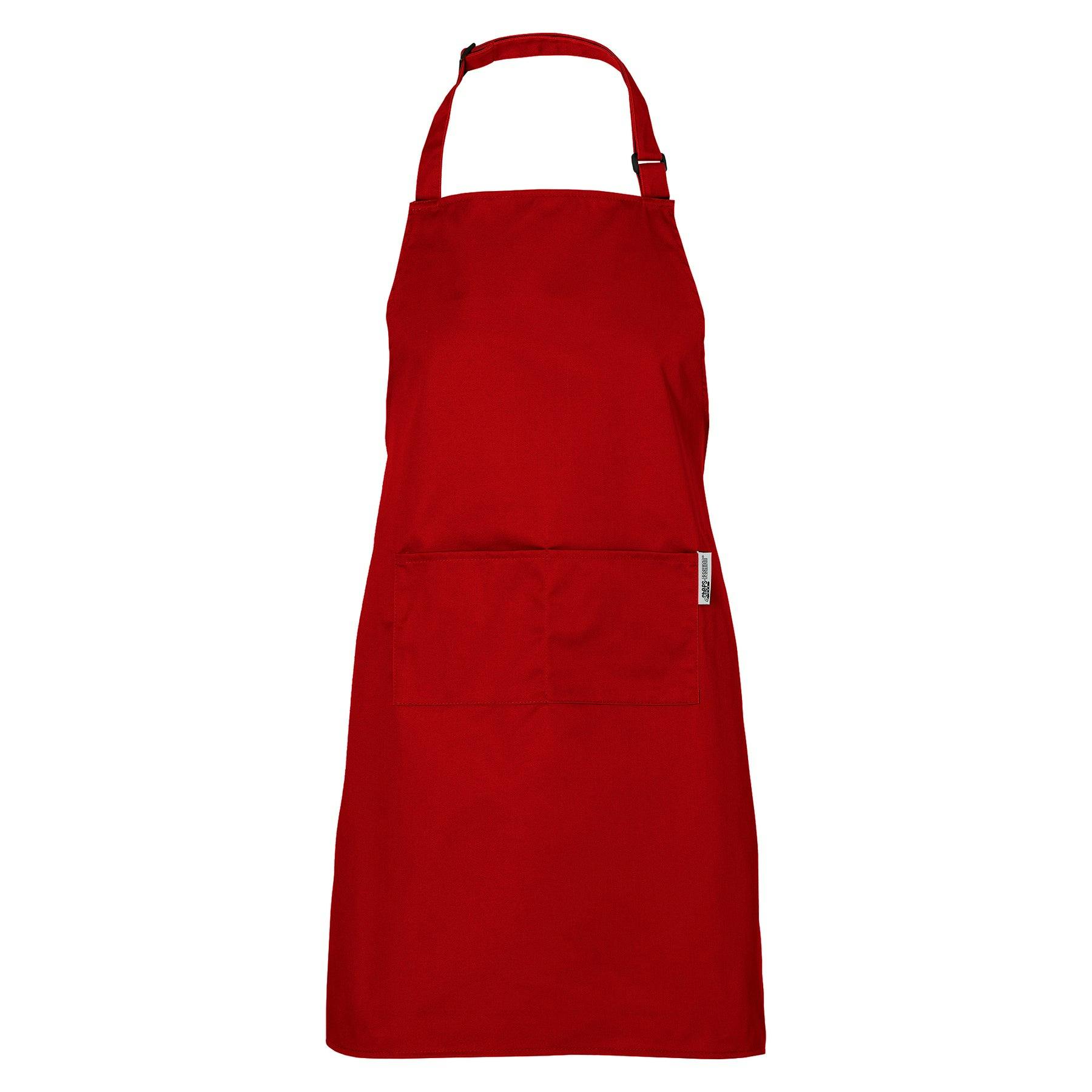 Chefs Fashion - Keukenschort - Rood schort - 2 zakken - Simpel ...