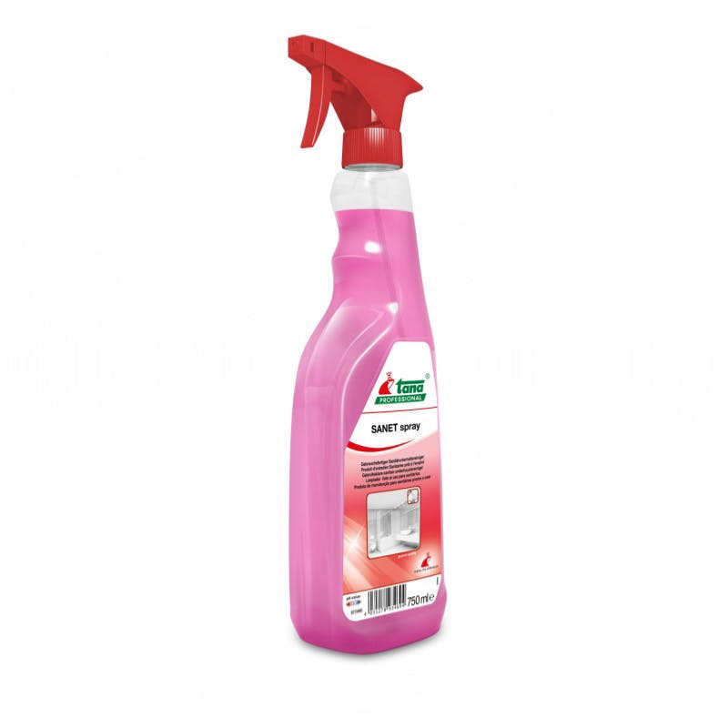 SANET Spray nettoyant détartrant sanitaire - Spray 750ml - TANA ...