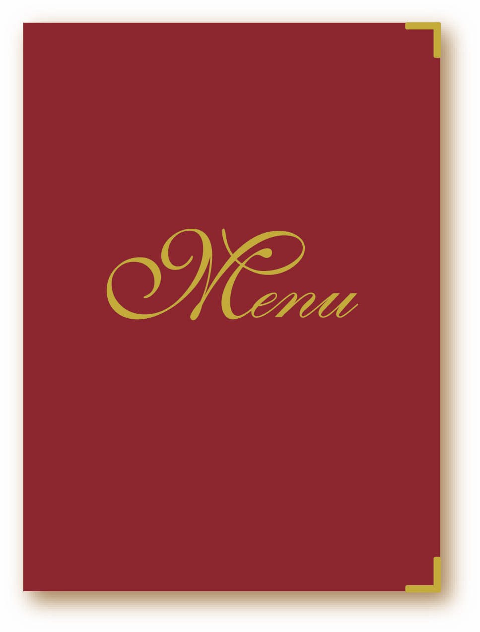 BEQUET Carte menus 'ELITE' rouge, marquage doré (Menu) Rouge 23,3x31 ...