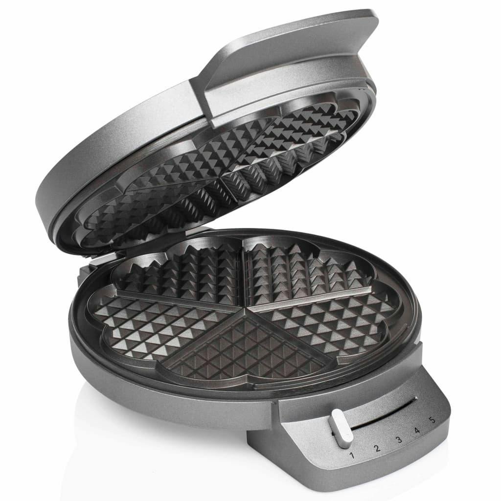 Princess Gofrera Deluxe 5 Waffles 1200 W Plateada y Negra | Makro
