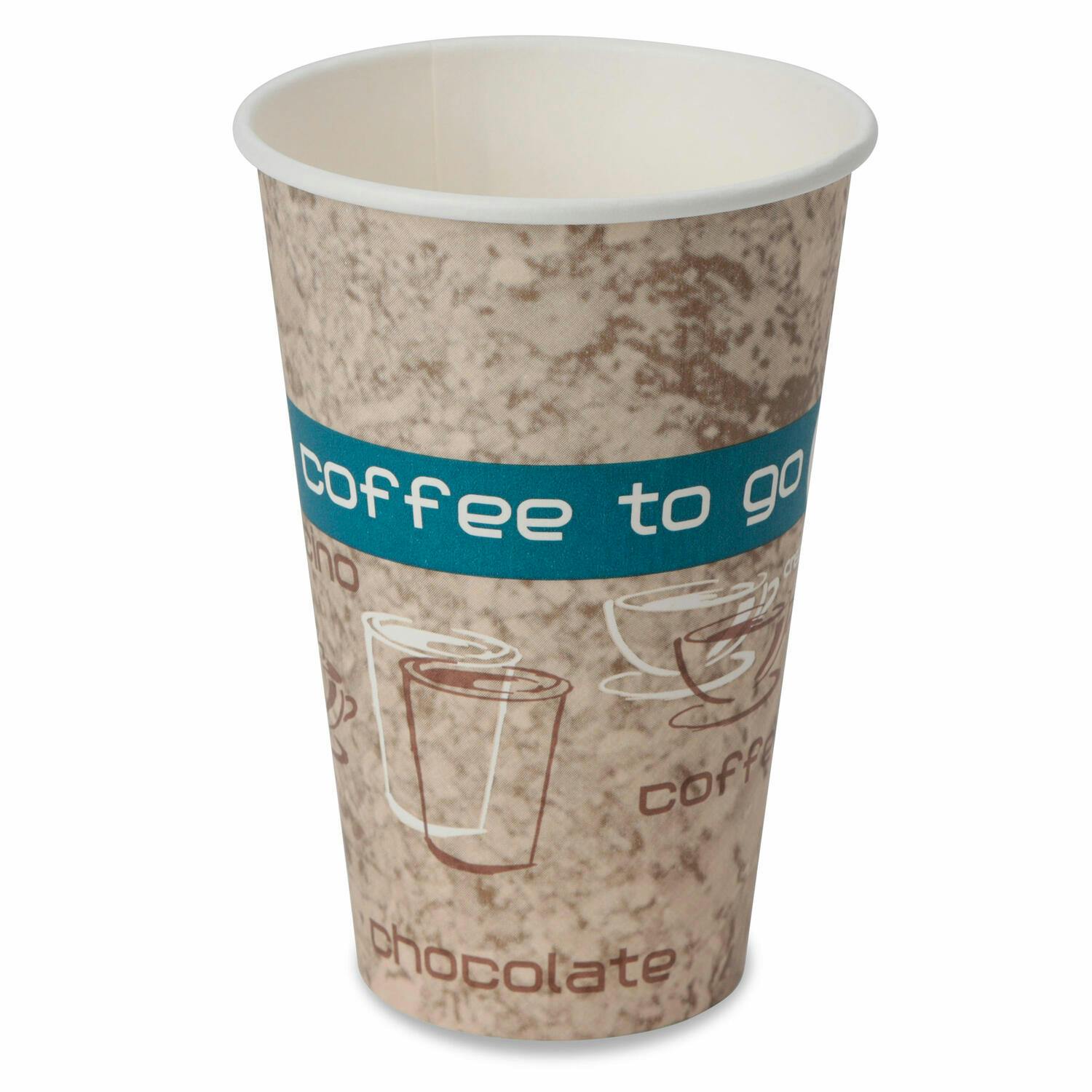 50x Kaffeebecher Premium "Coffee to go" Pappe beschichtet 16oz. 400 ml ...