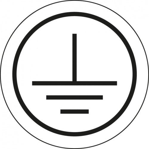 Aufkleber I Leiterkennzeichen Schutzleiter, RoHS-konform, Folie ...