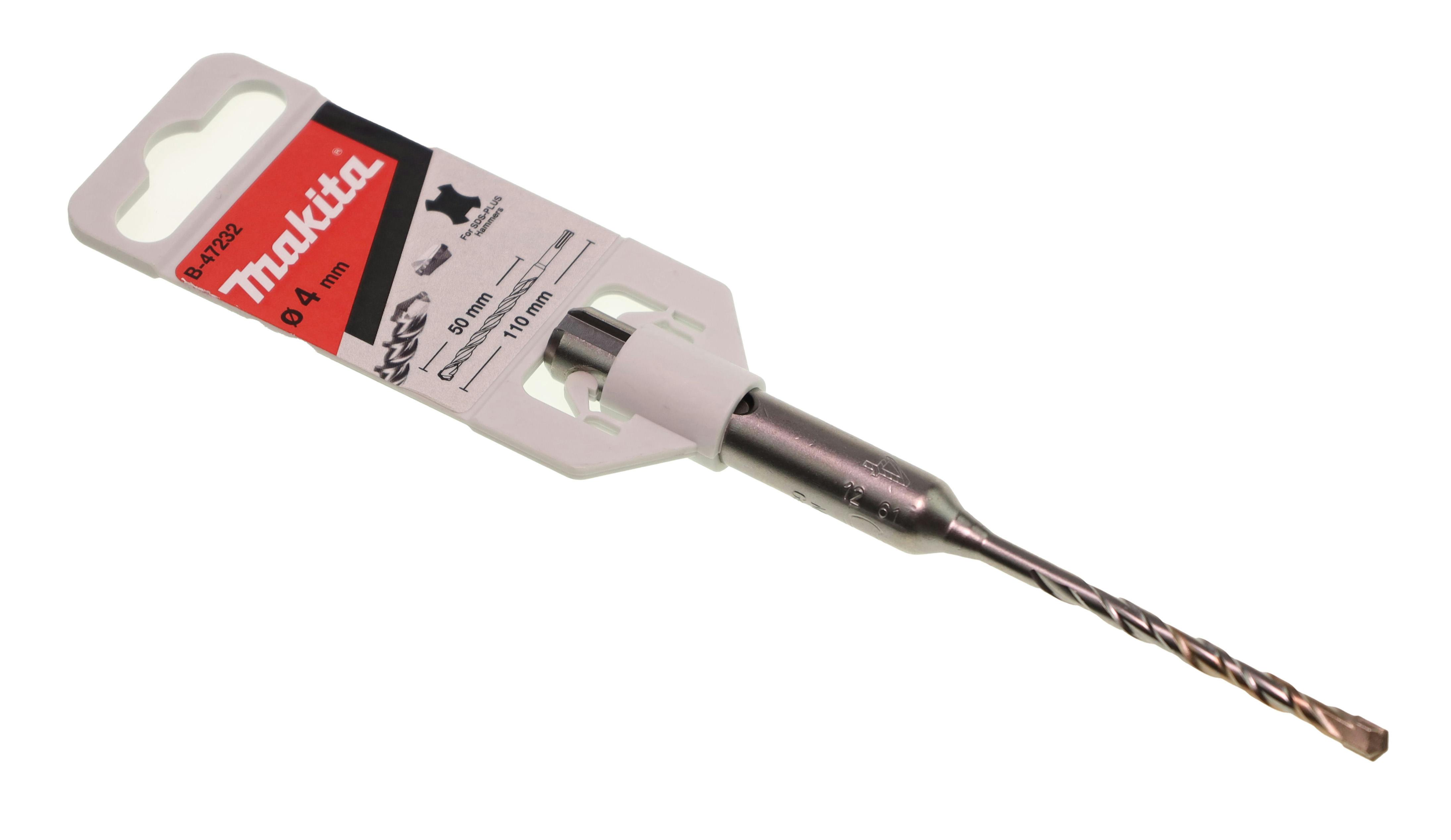 Makita B-47232 HM Bohrer V-PLUS | Ø 4,0mm | Länge 110mm | SDS-PLUS ...