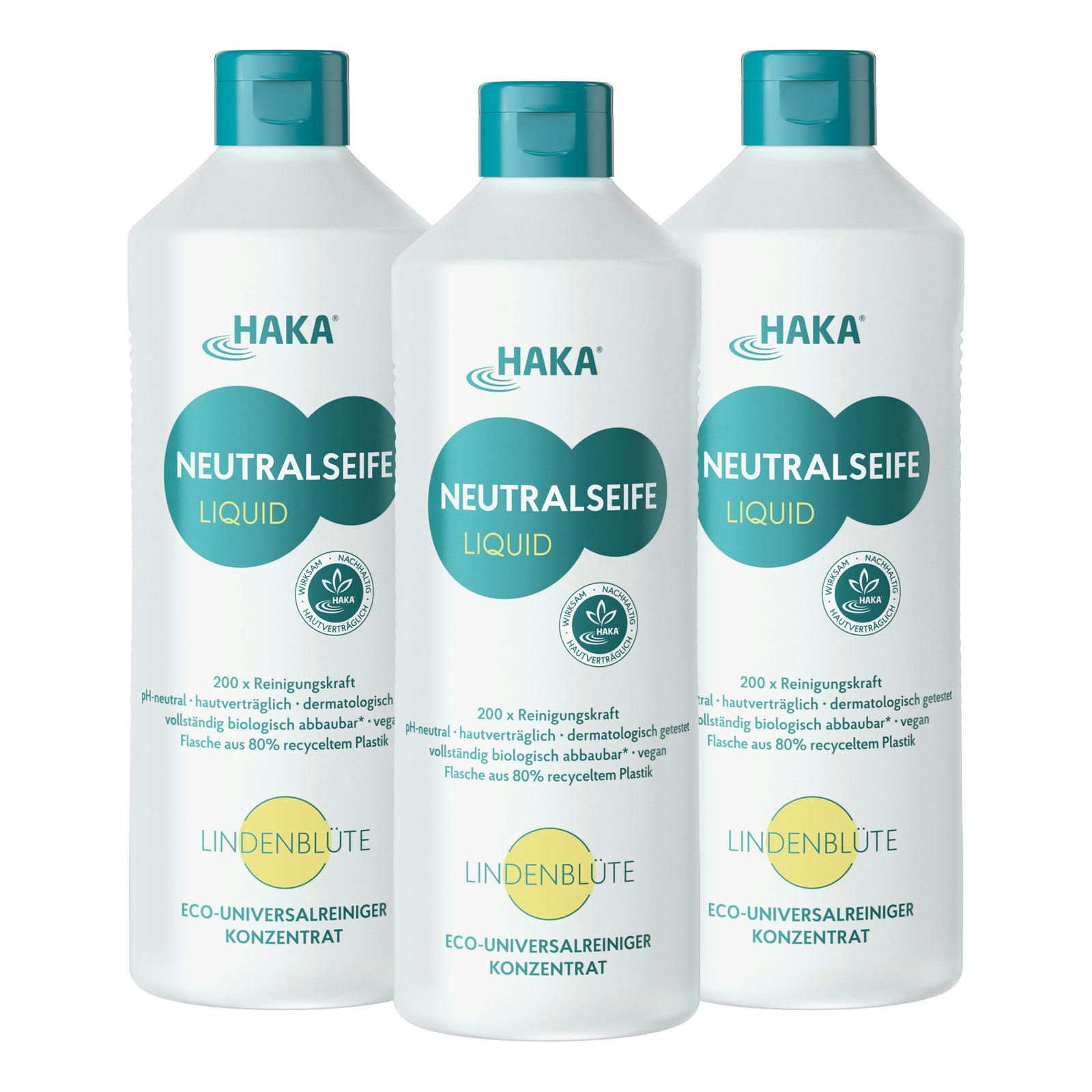 HAKA Neutalseife Liquid Lindenblüte 3x1l Reinigungsmittel ...