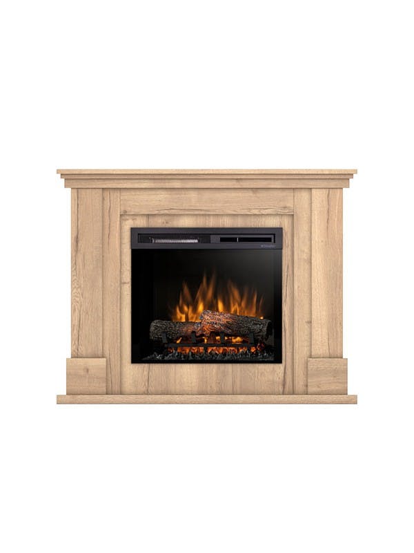 LUENA – Freistehender elektrischer LED-Kamin – 23 Zoll – Eiche hell ...