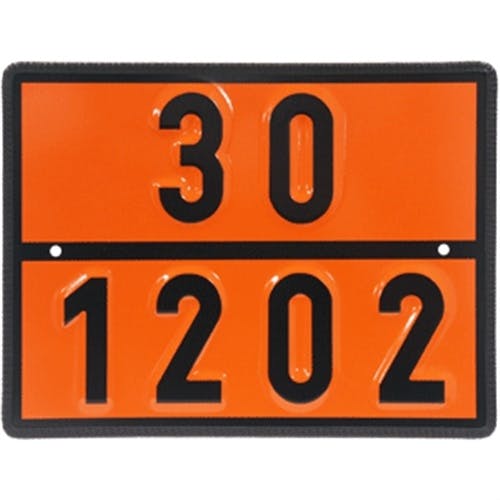 Einstoff-Warntafel für Dieselkraftstoff/Heizöl, UN 30/1202, Stahl ...