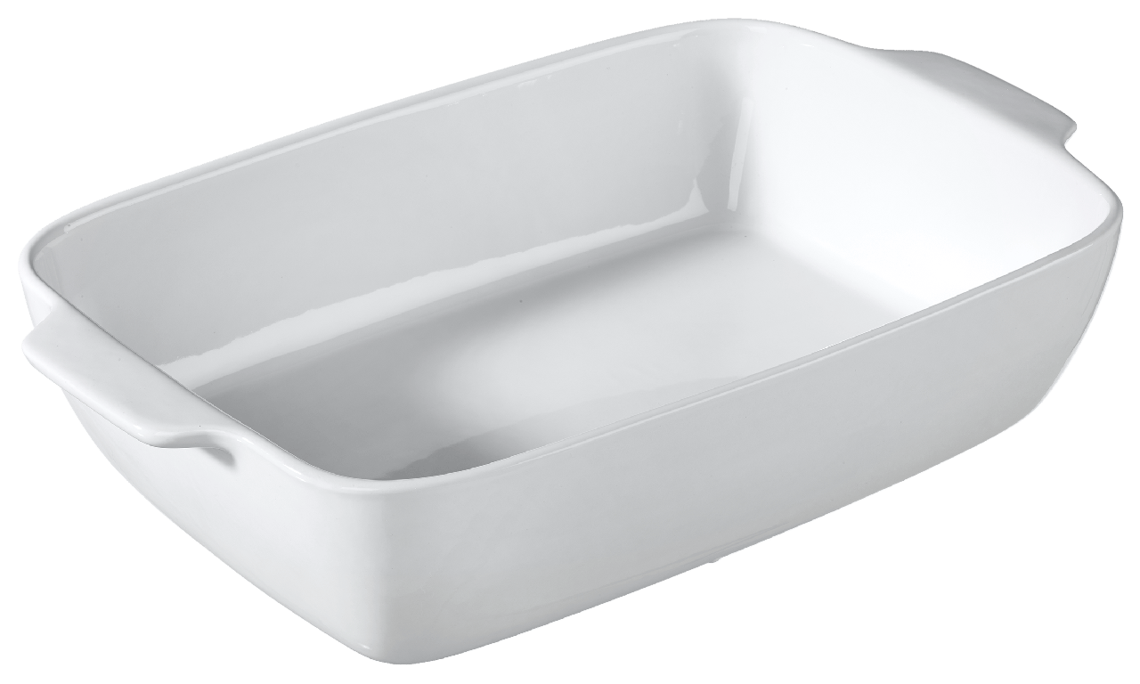 METRO PROFESSIONAL Pirofila rettangolare con manici, gres, 40 x 25 x 8 ...