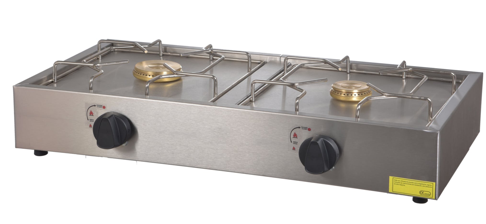 Fogón de 2 fuegos. Se suministra preparado para gas butano-propano. | Makro