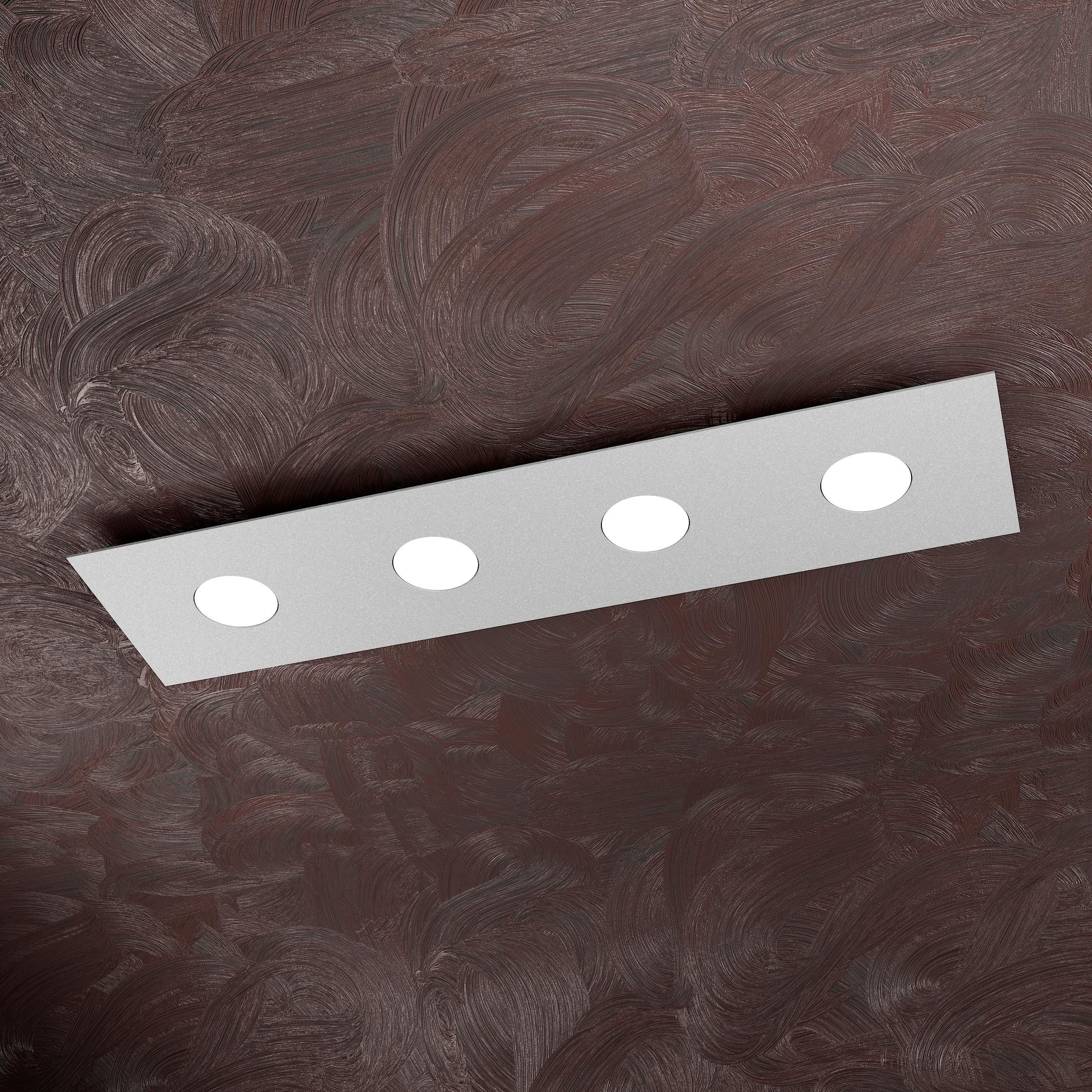 Luminária de teto retangular Toplight Area de 4 luzes com encaixe GX53 ...